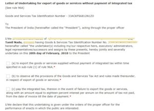 How to File Form GST RFD 11 - Letter of Undertaking under (LUT) GST